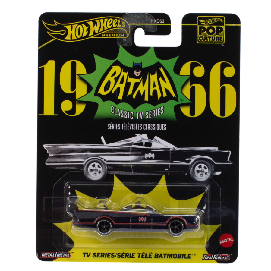 Hot Wheels Premium - Pop Culture - Batman - 1966 Classic TV Series Bat ...
